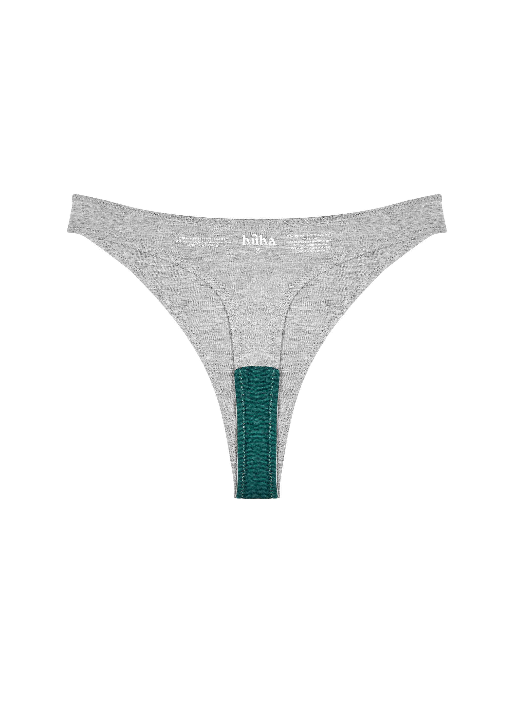 Grey High Rise Thong | Huha Underwear – huha