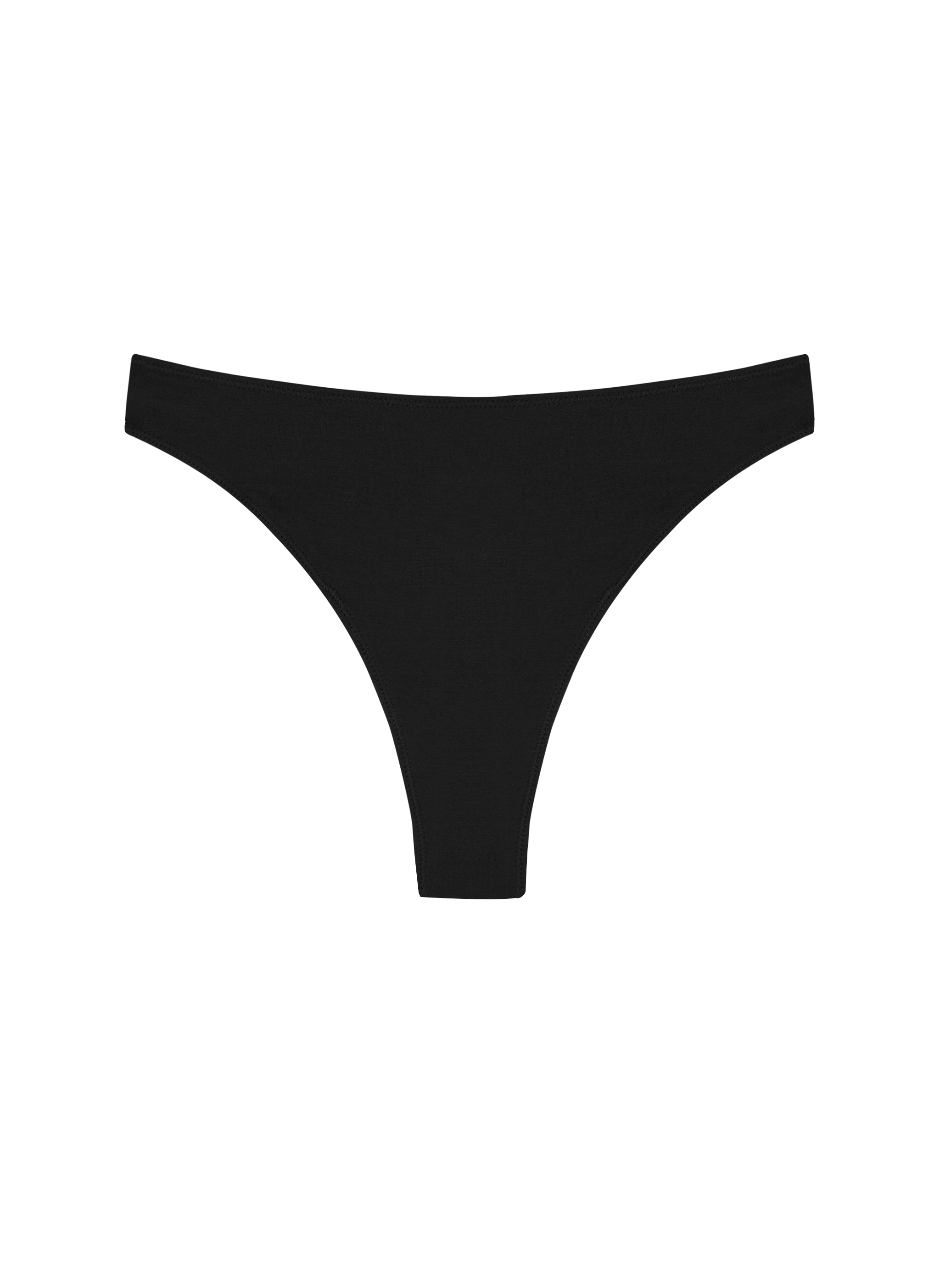 Black High Rise Thong | Huha Underwear – huha