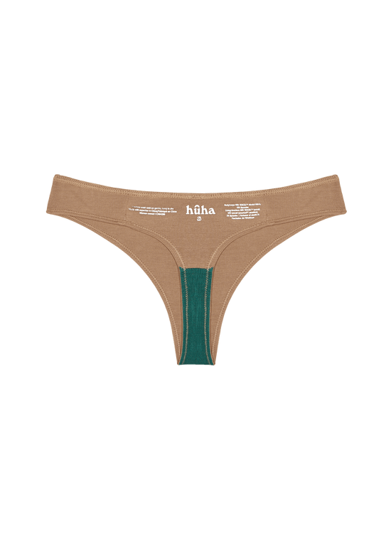 Tan Low Profile Thong | Huha Underwear – huha